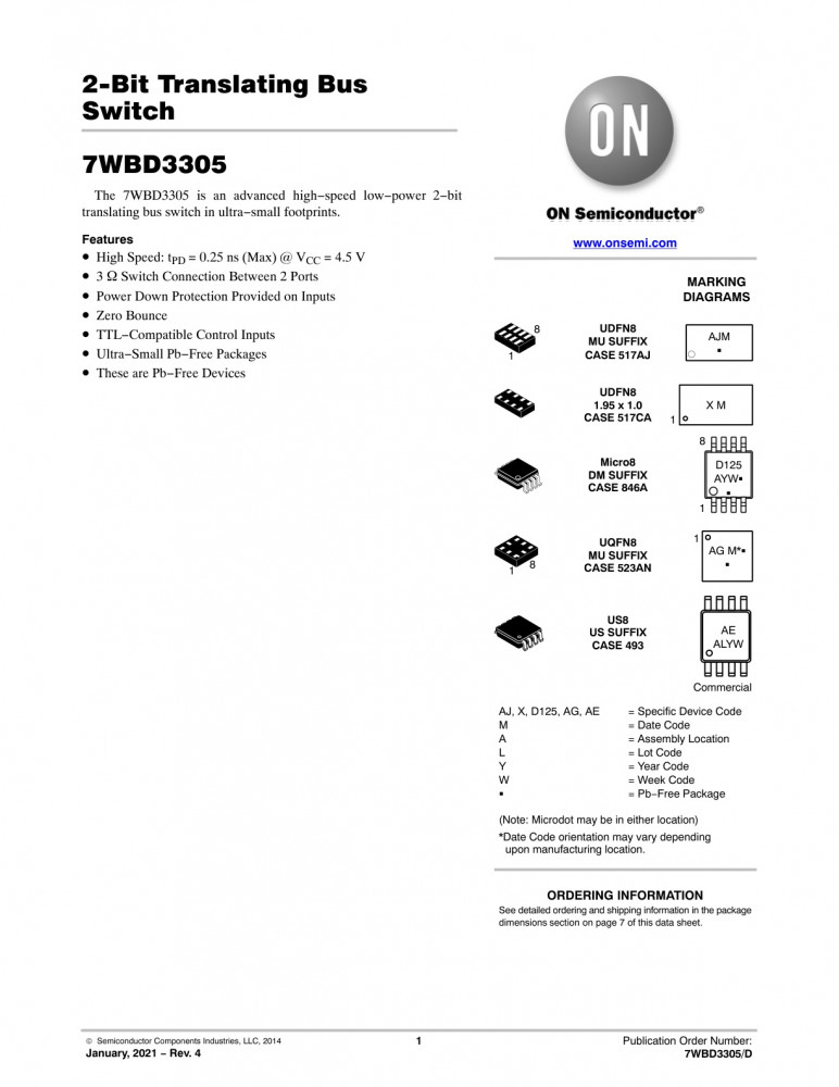 7WBD3305 datasheet page 2