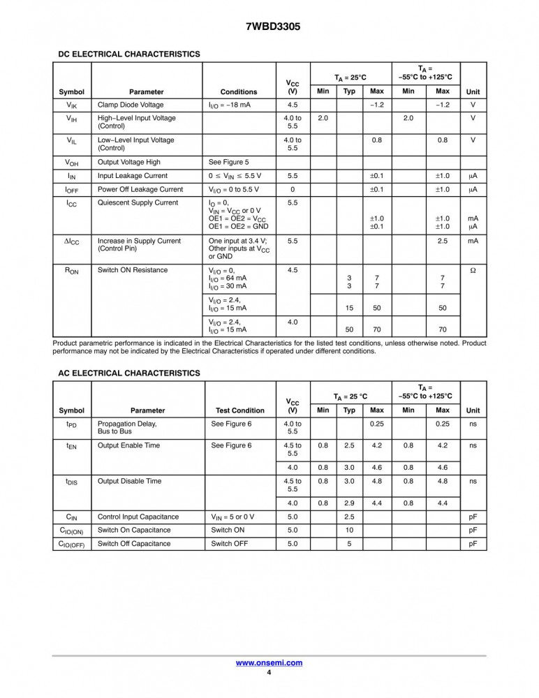 7WBD3305 datasheet page 5
