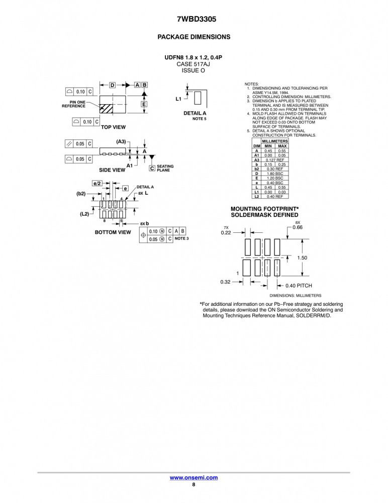 7WBD3305 datasheet page 9