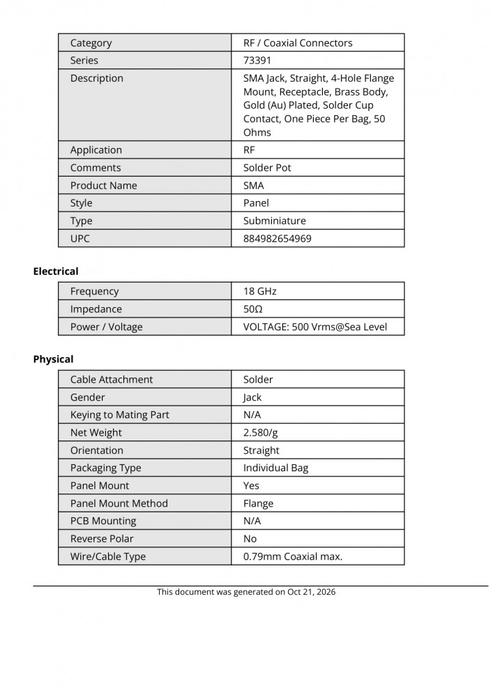MOLEX 733910042 document image, page 2