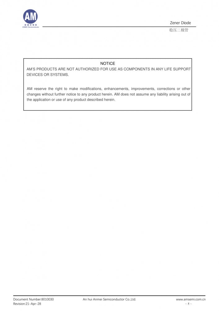 M3Z5V6C datasheet page 5