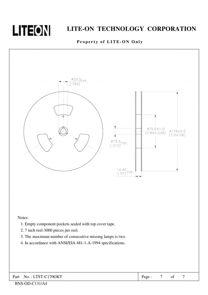 LTST-C170GKT datasheet page 7