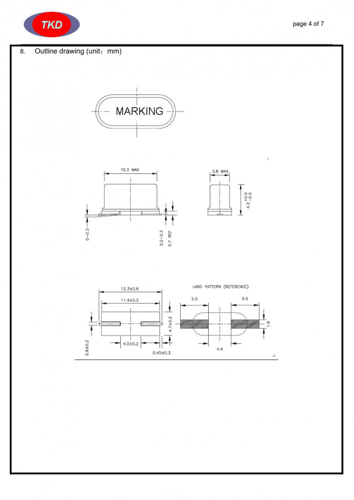 TKD crystal specification page 4