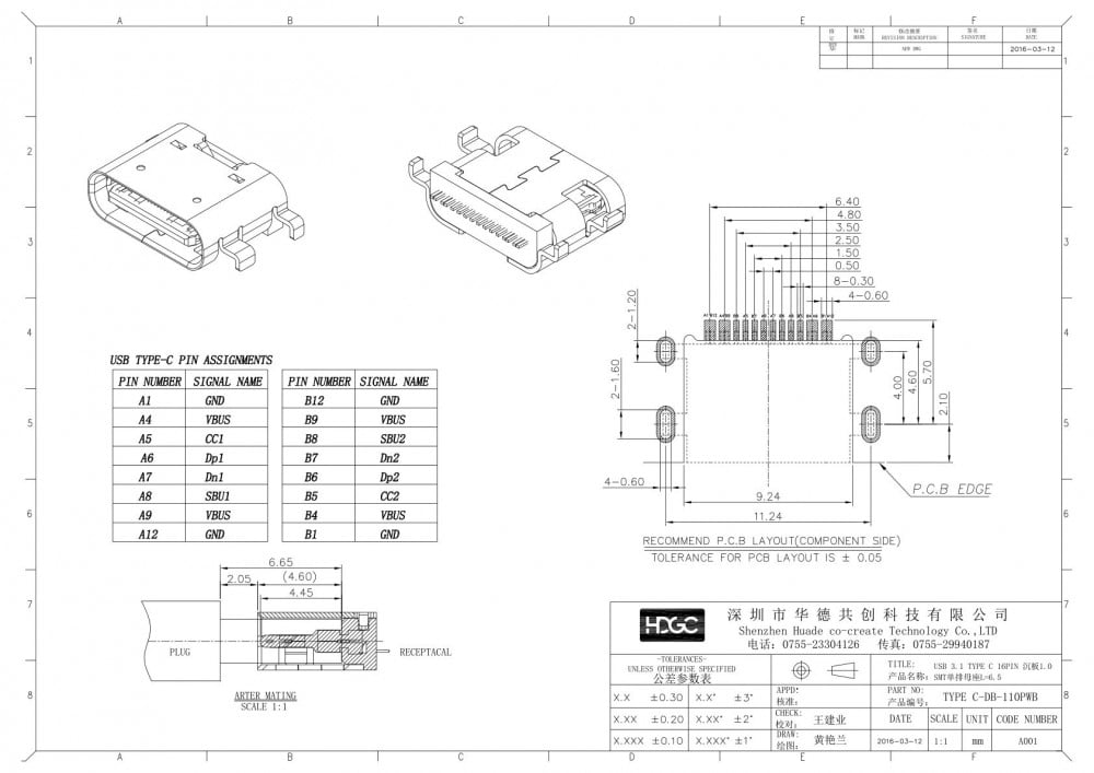 TYPE C-DB-110PWB technical drawing page 2