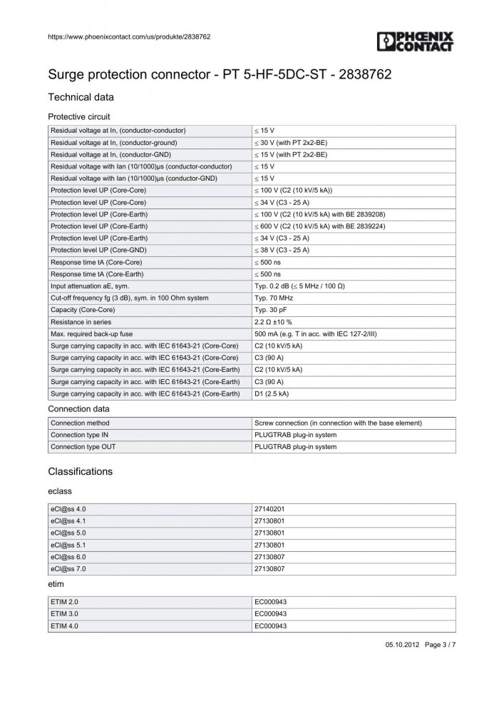 Phoenix Contact 2838762 technical document page 3