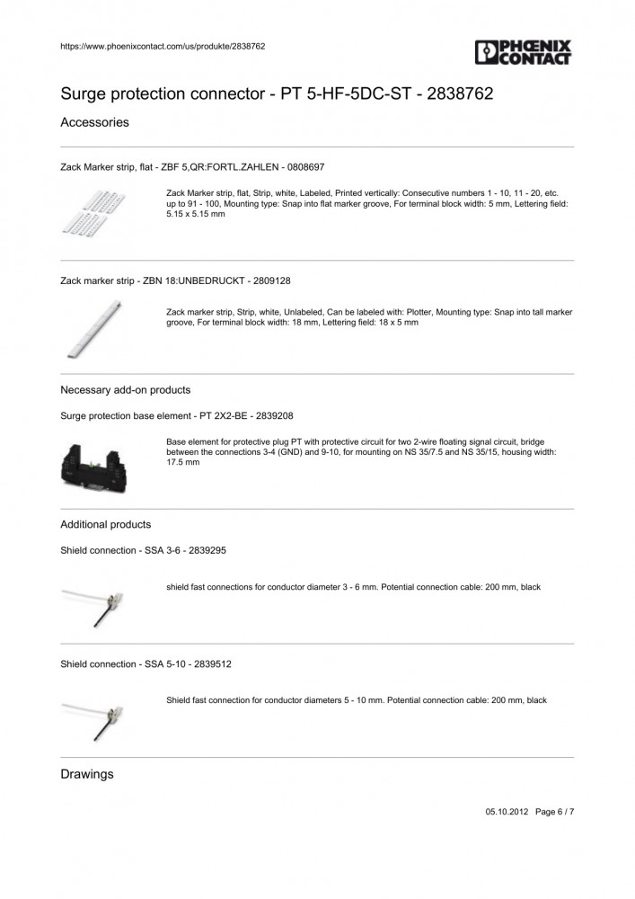 Phoenix Contact 2838762 technical document page 6