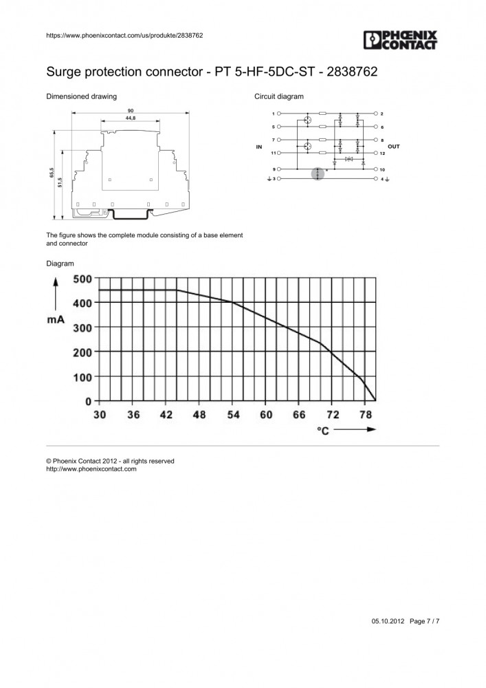 Phoenix Contact 2838762 technical document page 7