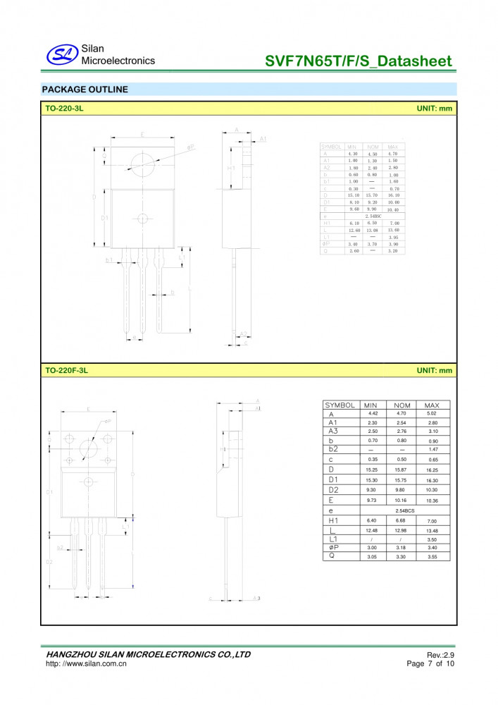 SVF7N65F datasheet page 7