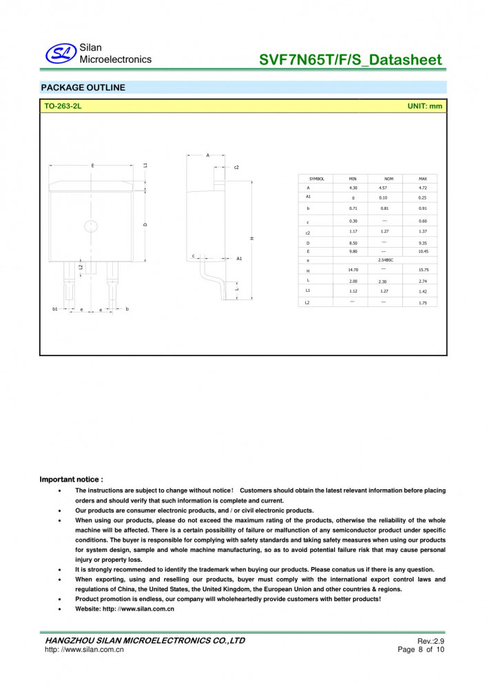 SVF7N65F datasheet page 8