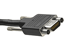 Commercial Micro-D, CMD Single Ended, 15 Circuits, Female - Pigtail, 0.46m Length