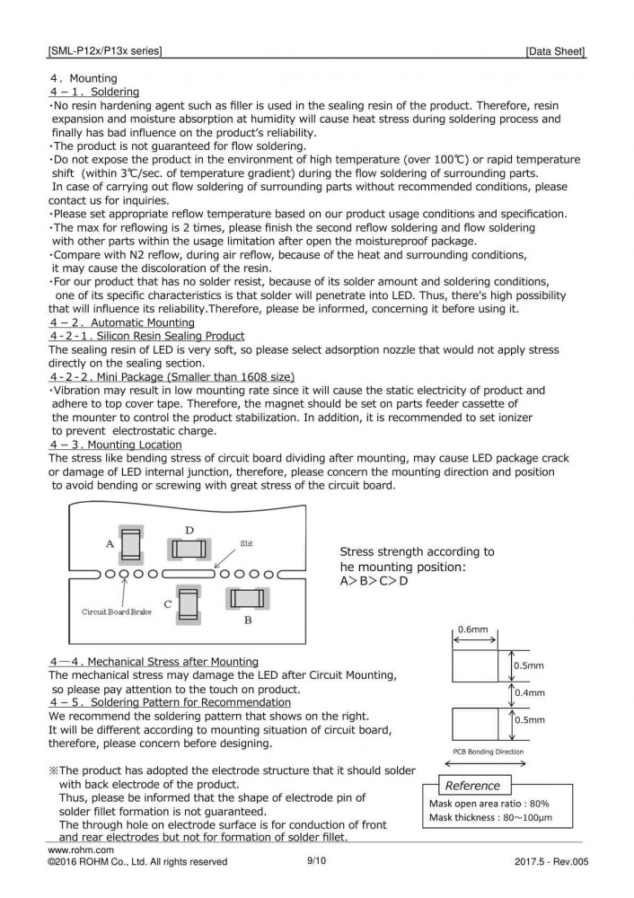 ROHM SML-P12UTT86R datasheet page 9