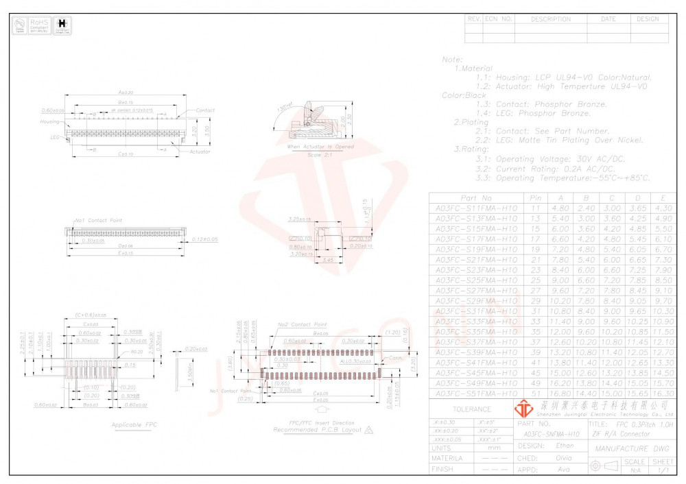 A03FC-S31FMA-H10 manufacturer drawing