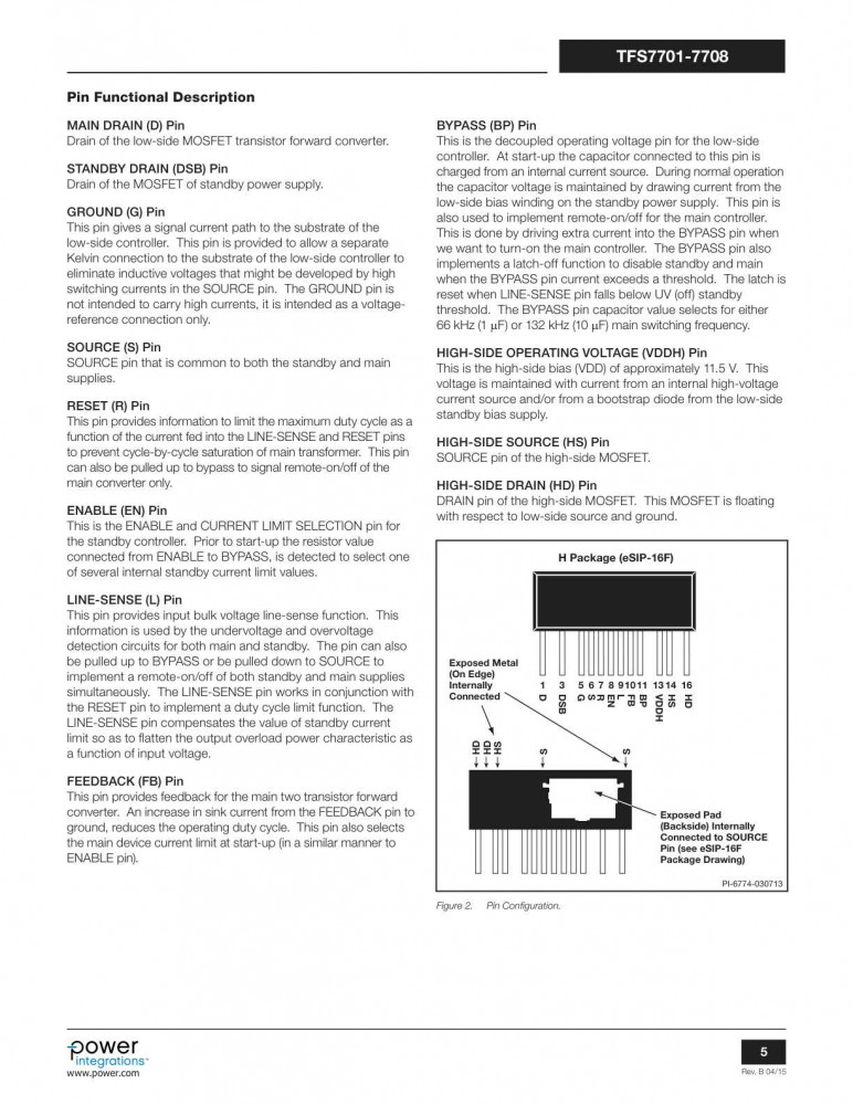 TFS7702H datasheet page 5