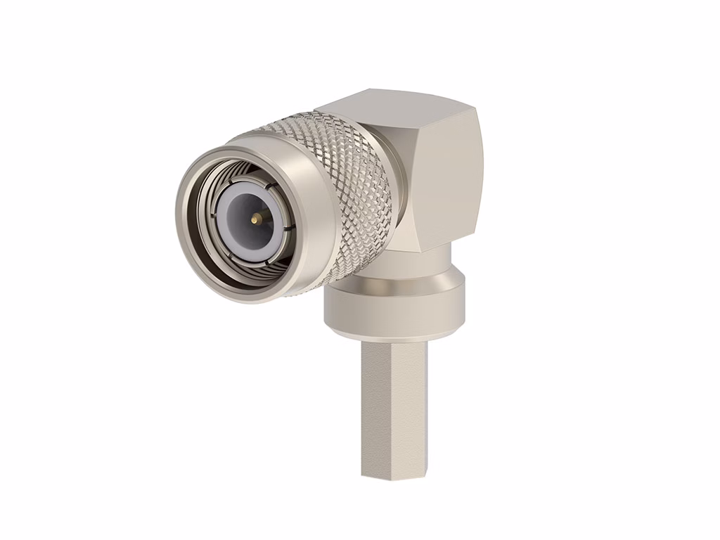 TNC Jack, Straight, Bulkhead, Crimp, RG-174, RG-188 and RG-316 Cable, Brass Body, Tri-Metal Plated, IP68, 50 Ohms