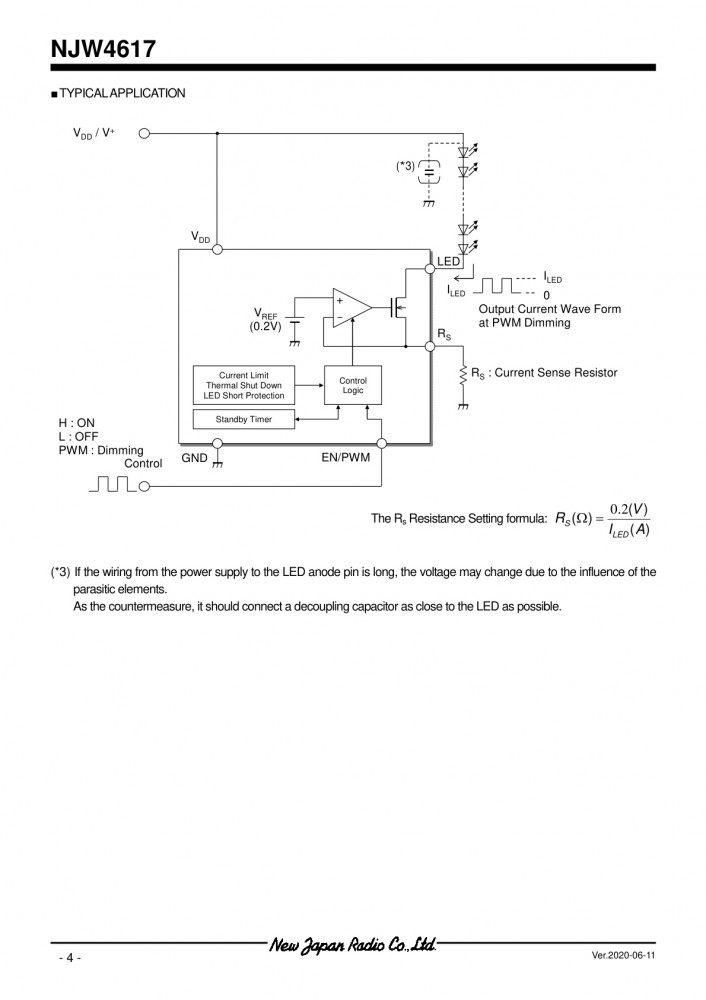 NJW4617 technical document page 4