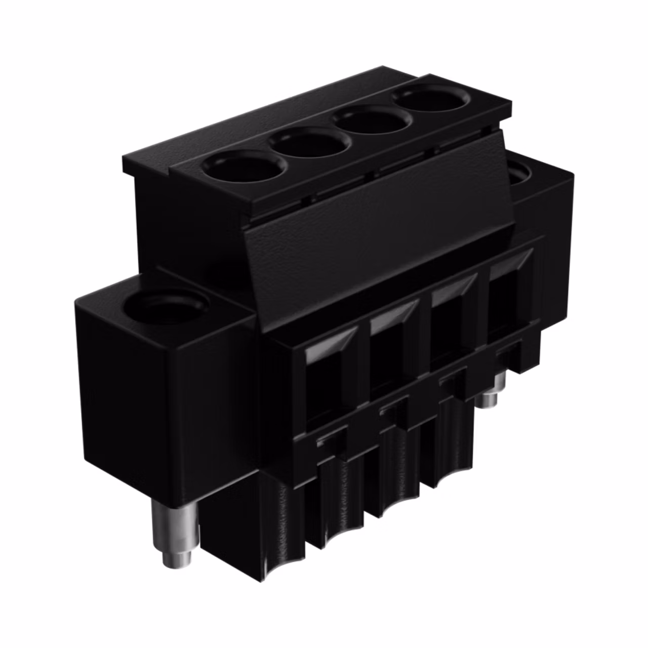 3.81mm Pitch Eurostyle Vertical Plug, with Retention Screws, Rear Wire Entry, 4 Circuits for sale
