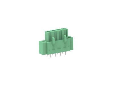7.50mm Beau Eurostyle Vertical PCB Header, Closed Ends, 4 Circuits