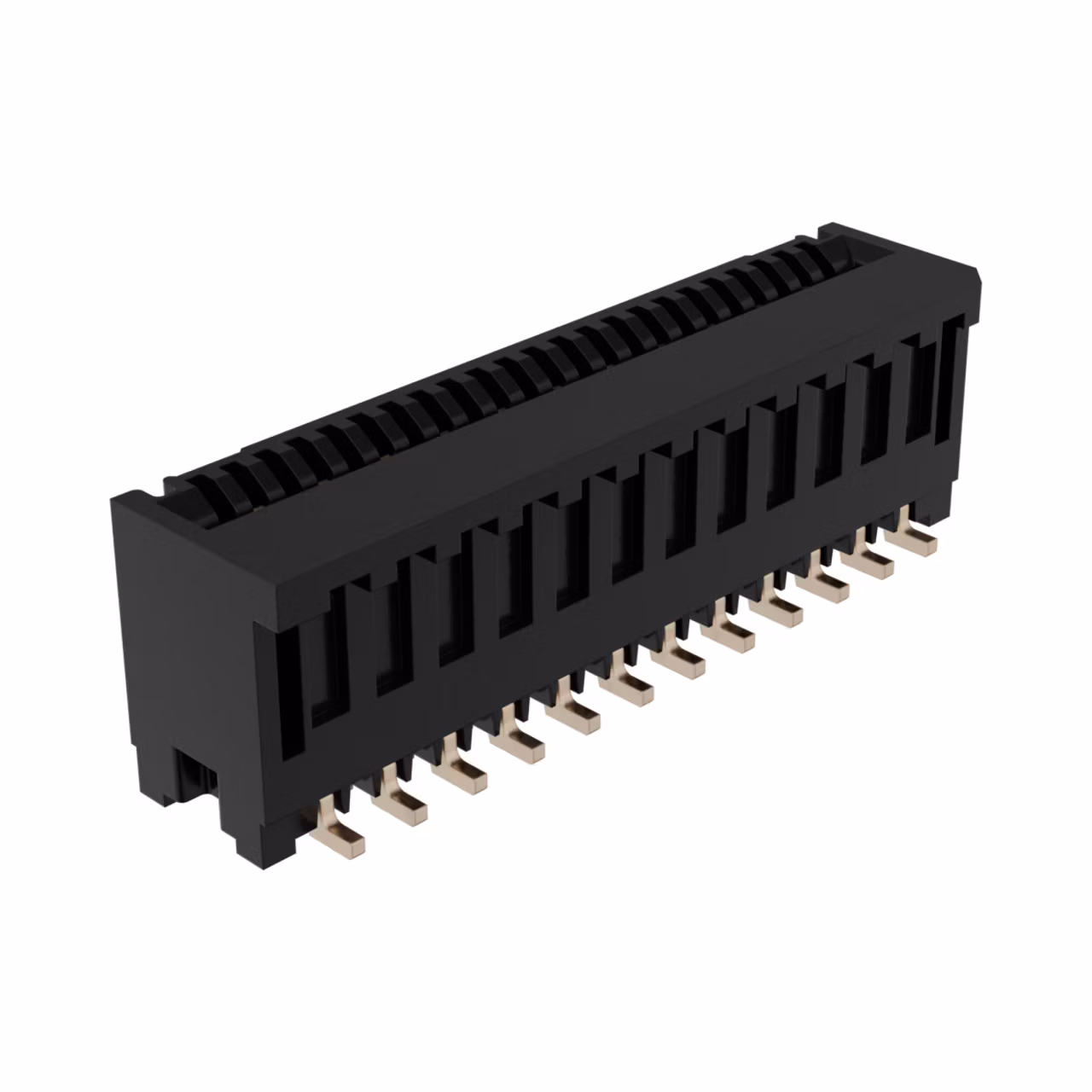 Easy-On FFC/FPC Connector, 0.50mm Pitch, Surface Mount, Vertical, Non-ZIF, Reverse Footprint, Tin Bismuth Plating, Long Terminal Type, Black, 23 Circuits for sale