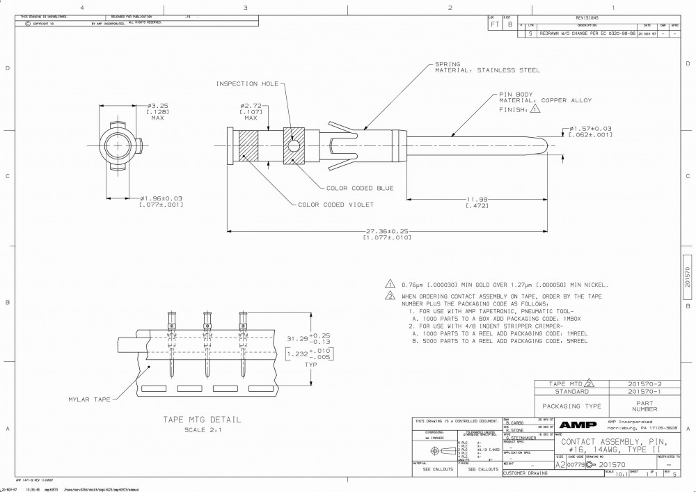 TE Connectivity 201570 controlled drawing preview