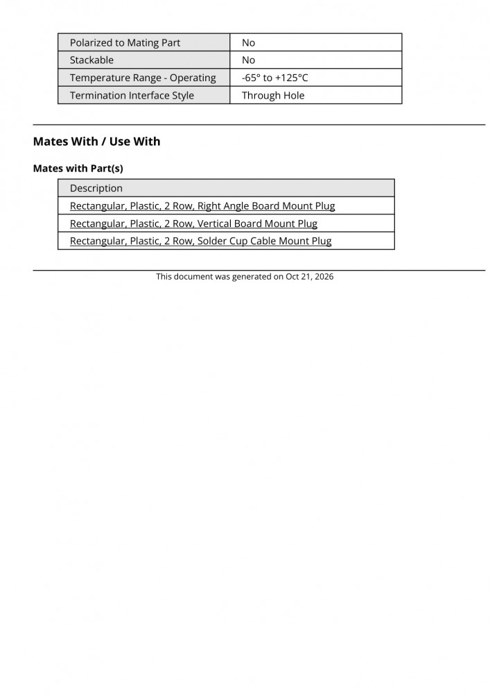 Technical document page 3 for RM262-030-442-3000-076