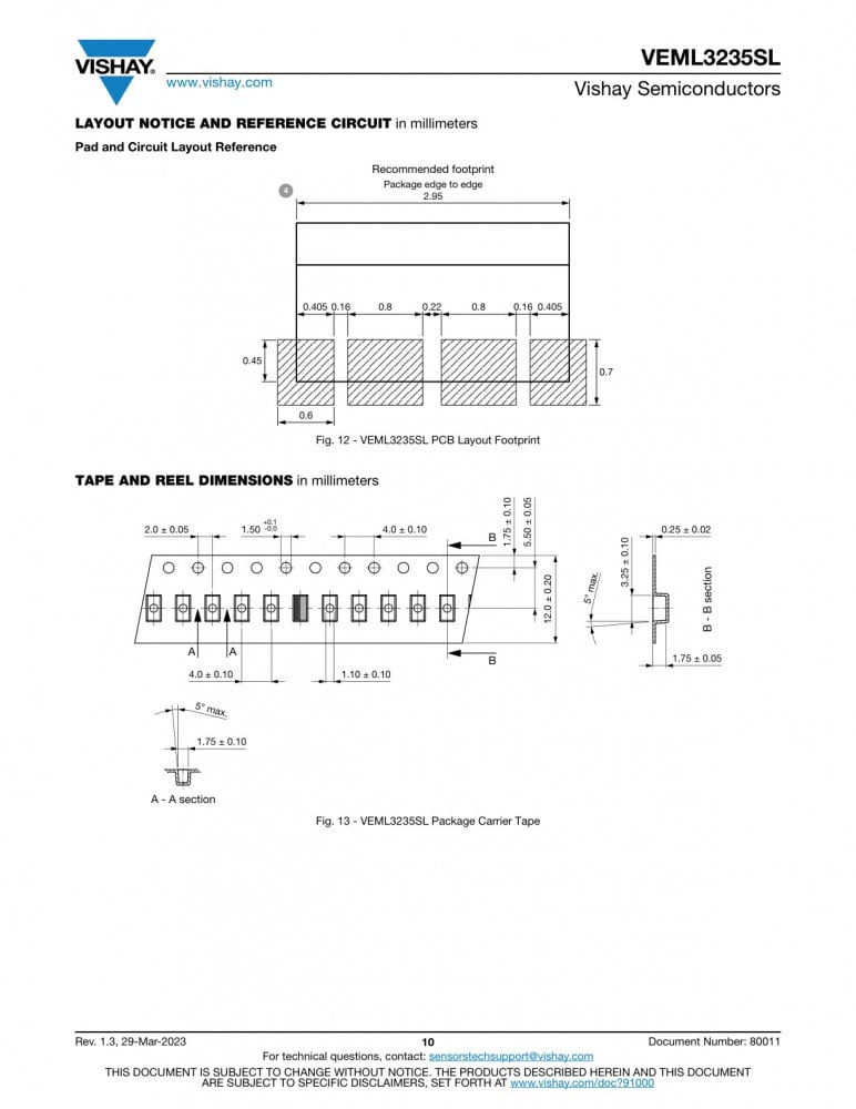 VEML3235SL datasheet page 10