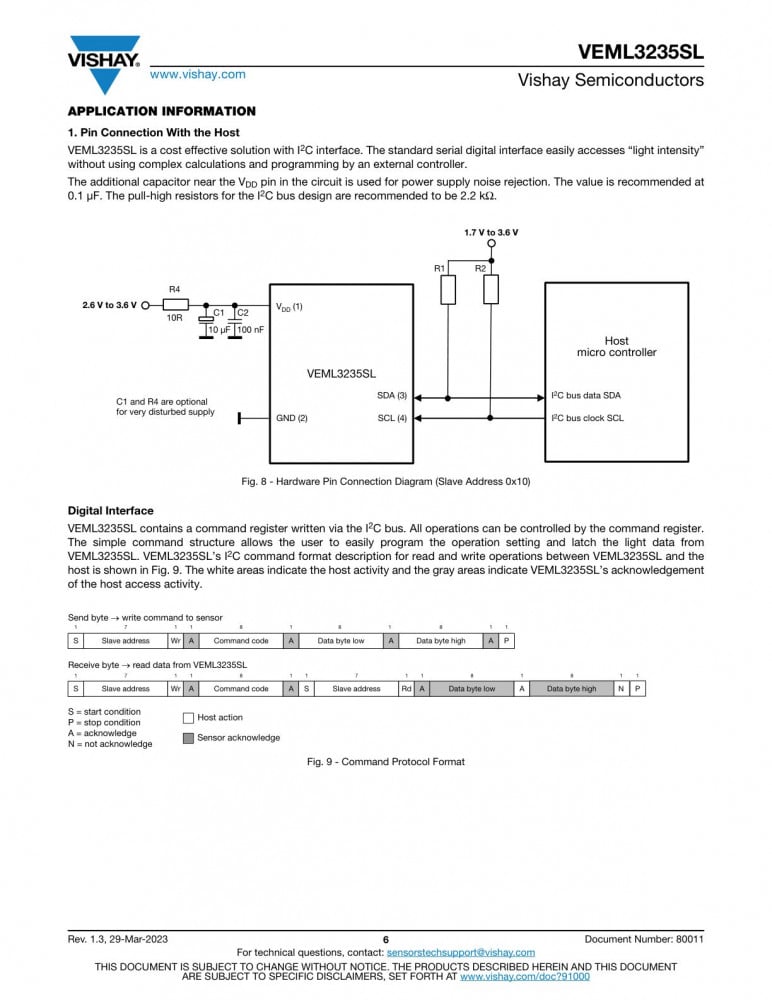 VEML3235SL datasheet page 6