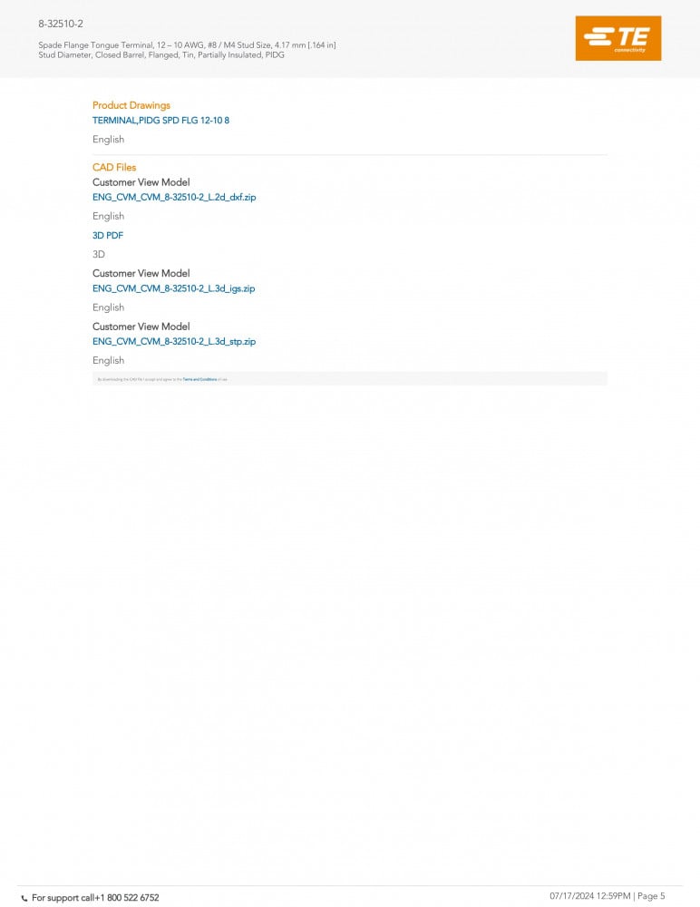 TE Connectivity 8-32510-2 document page 5