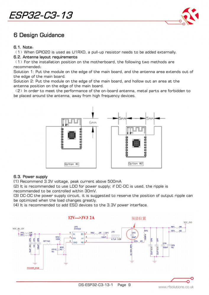ESP32-C3-13 document page 9