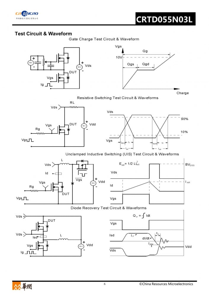 CRTD055N03L datasheet page 6