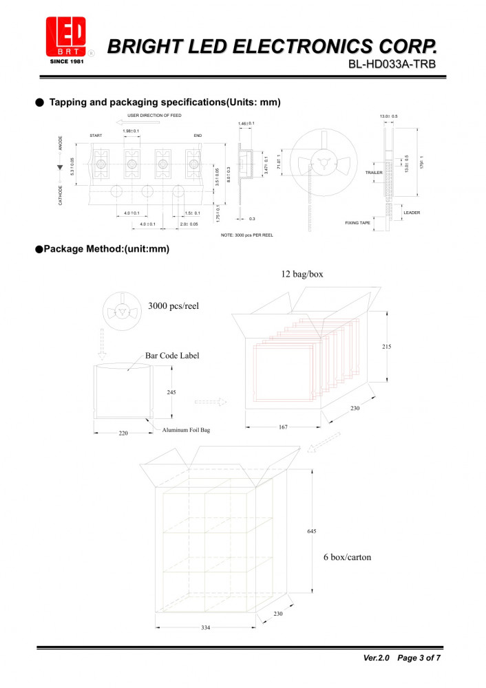 BL-HD033A-TRB datasheet page 3