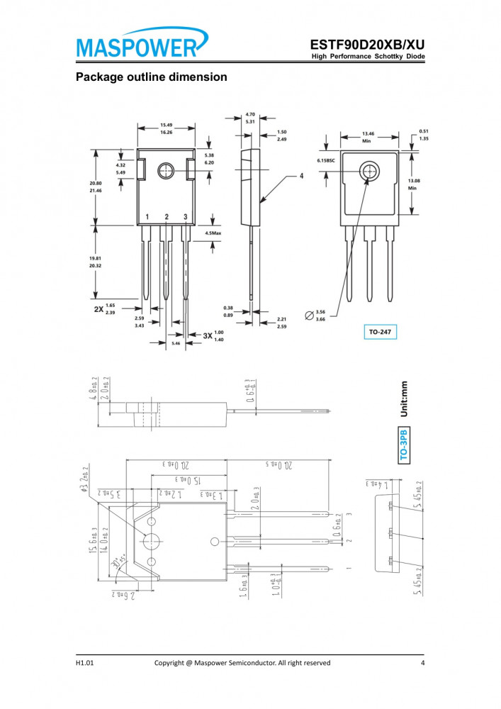 ESTF90D20XU datasheet page 4