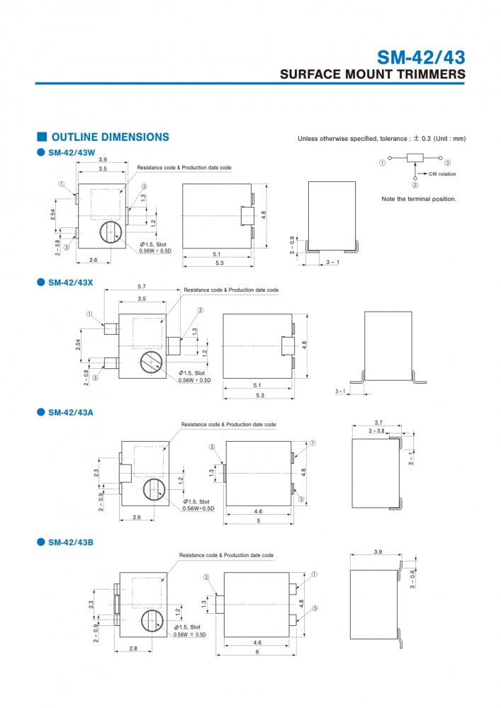 Nidec SM-42/43 datasheet page 4