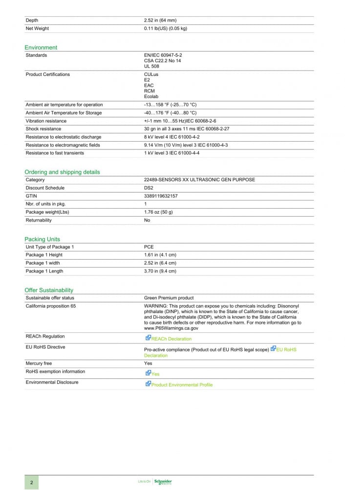 XXS18S1VM12 technical document page 2