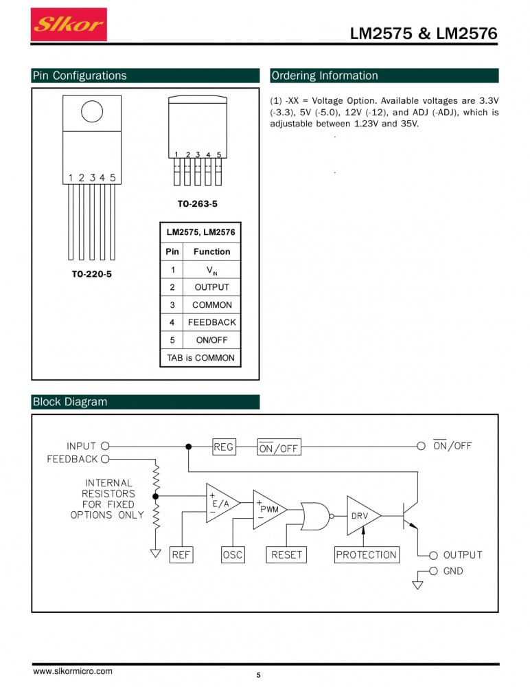 LM2576S-3.3 datasheet page 5