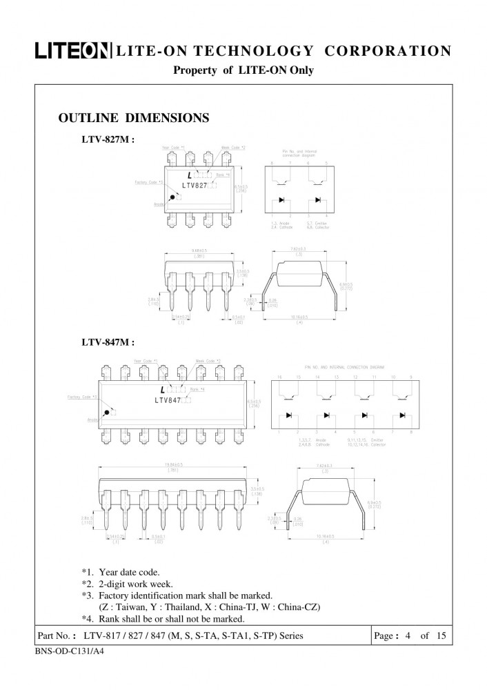 LTV-817 technical document page 4