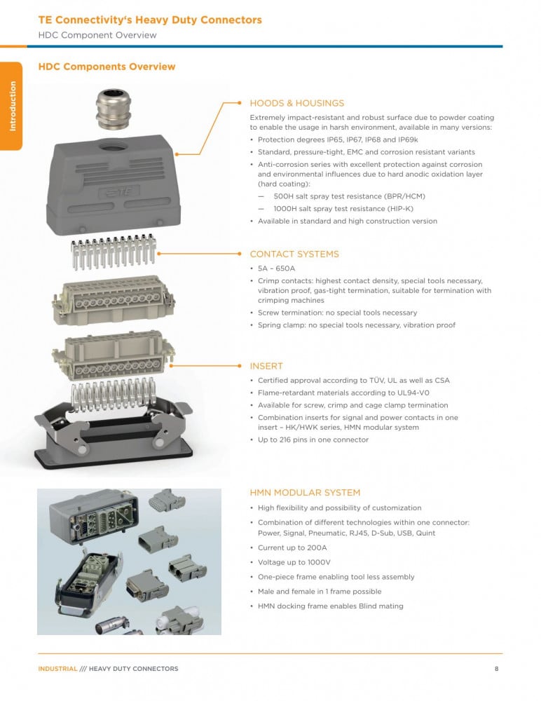 TE Heavy Duty Connector document page 8