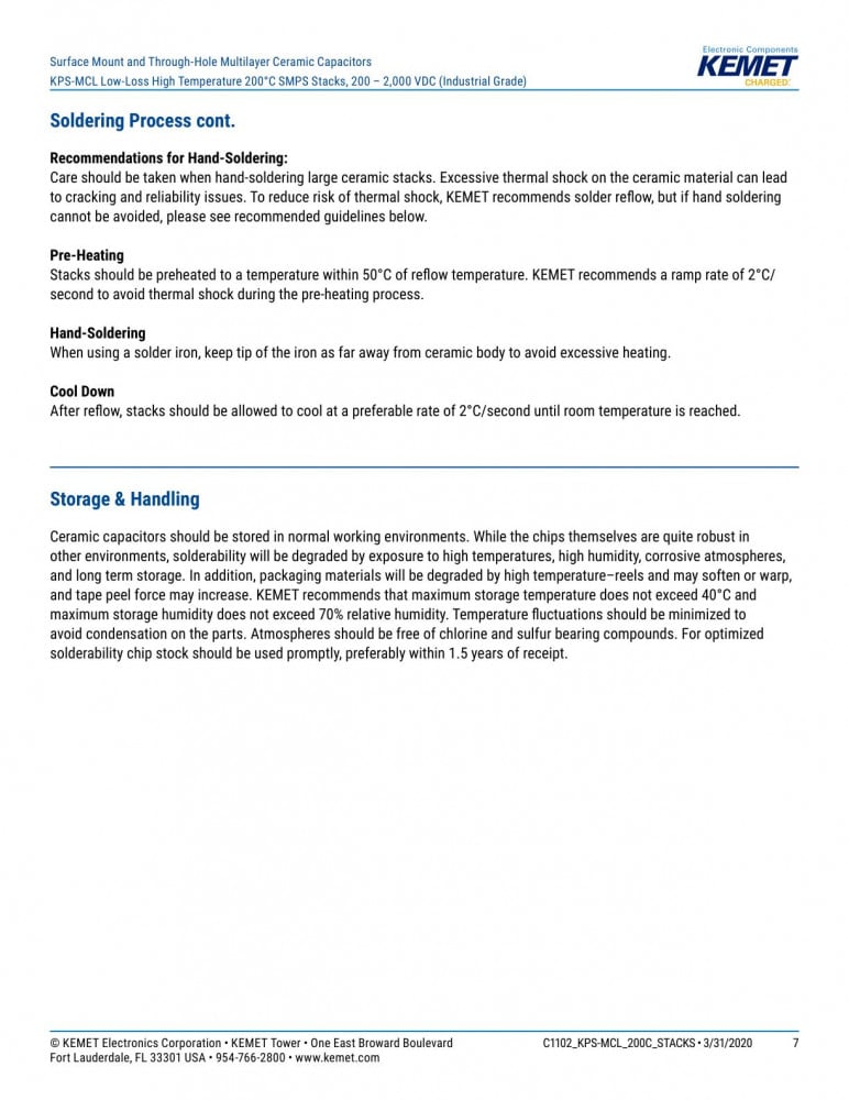 KEMET KPS-MCL datasheet page 7