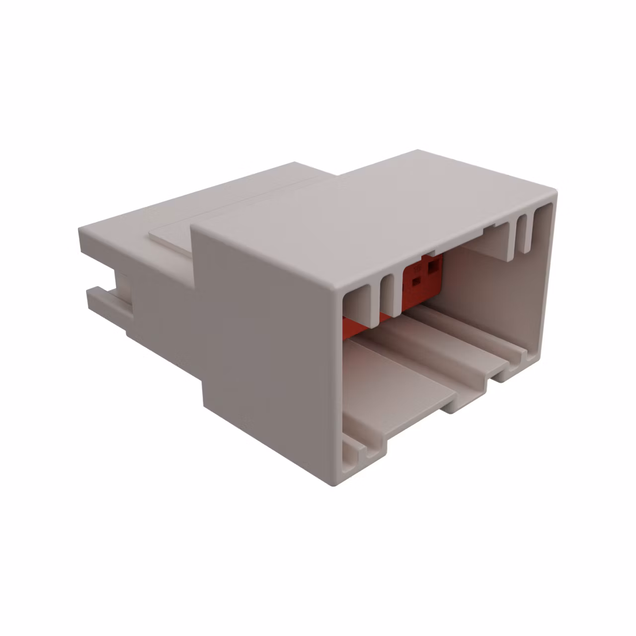 2.54mm Pitch, 0.64mm Width H-DAC 64 High Density Automotive Crimp Housing, Dual Row, 16 Circuits, Polarization Option #2, White for sale