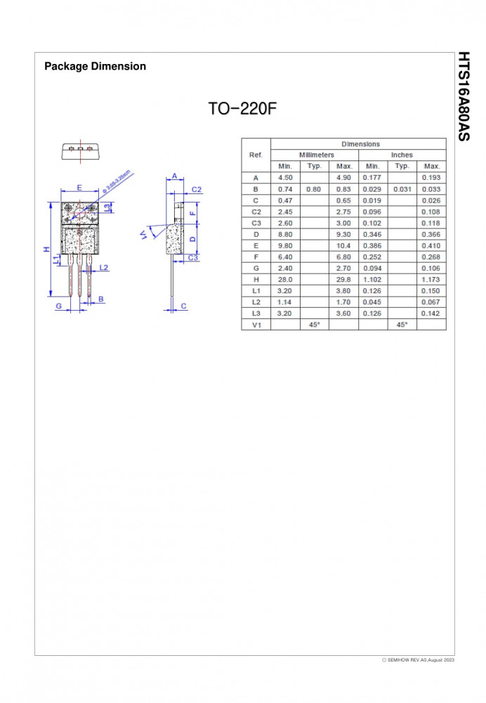 HTS16A80AS technical document page 5
