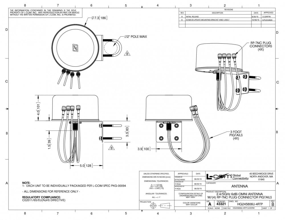 L-com HG245806U-4RTP technical document preview