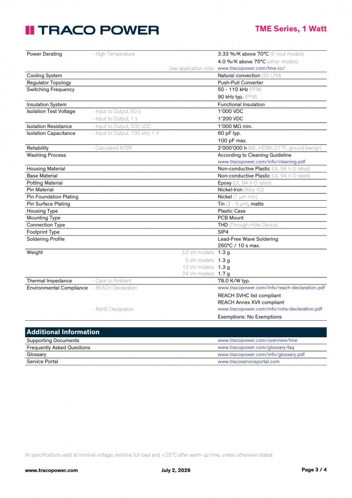 TME Series datasheet page 3