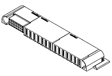 2.54mm, 5.50mm Pitch EXTreme Ten60Power Right-Angle Plug Assembly with Guide Pins, 2 DC Power Circuits, 15 Signal Circuits, 2 DC Power Circuits
