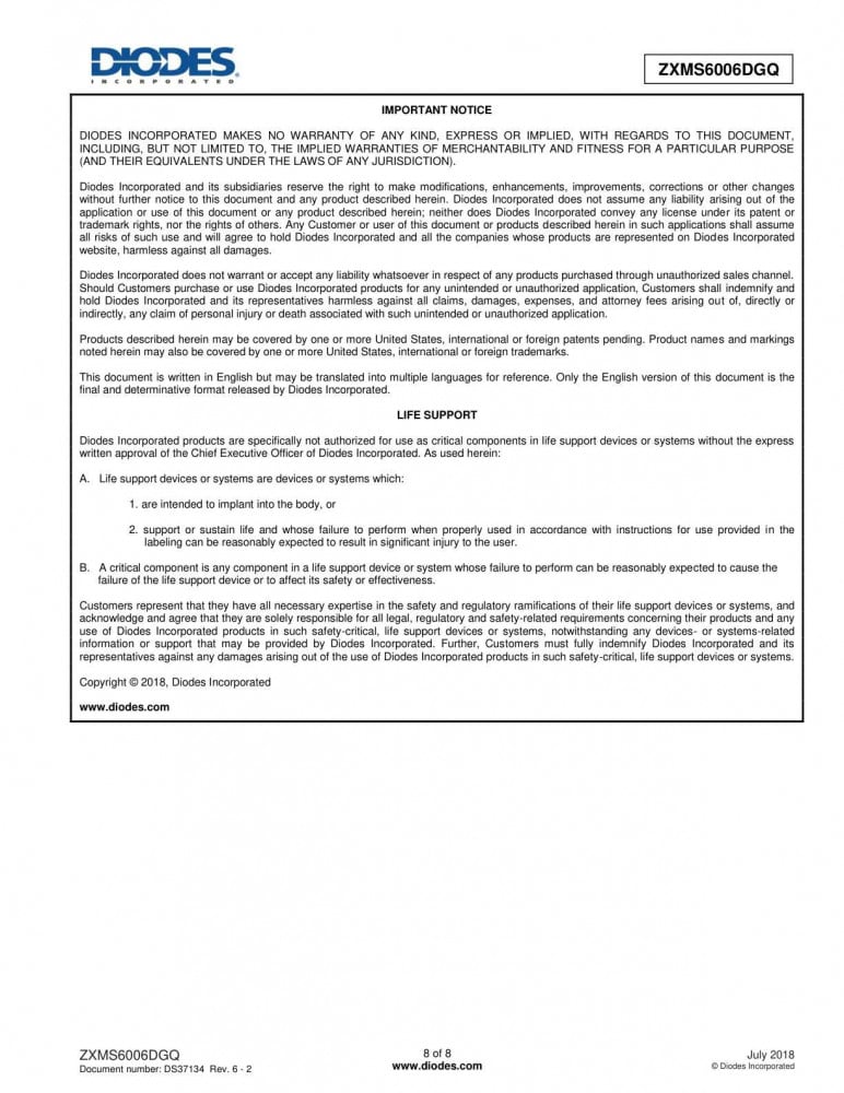 ZXMS6006DGQTA datasheet page 8