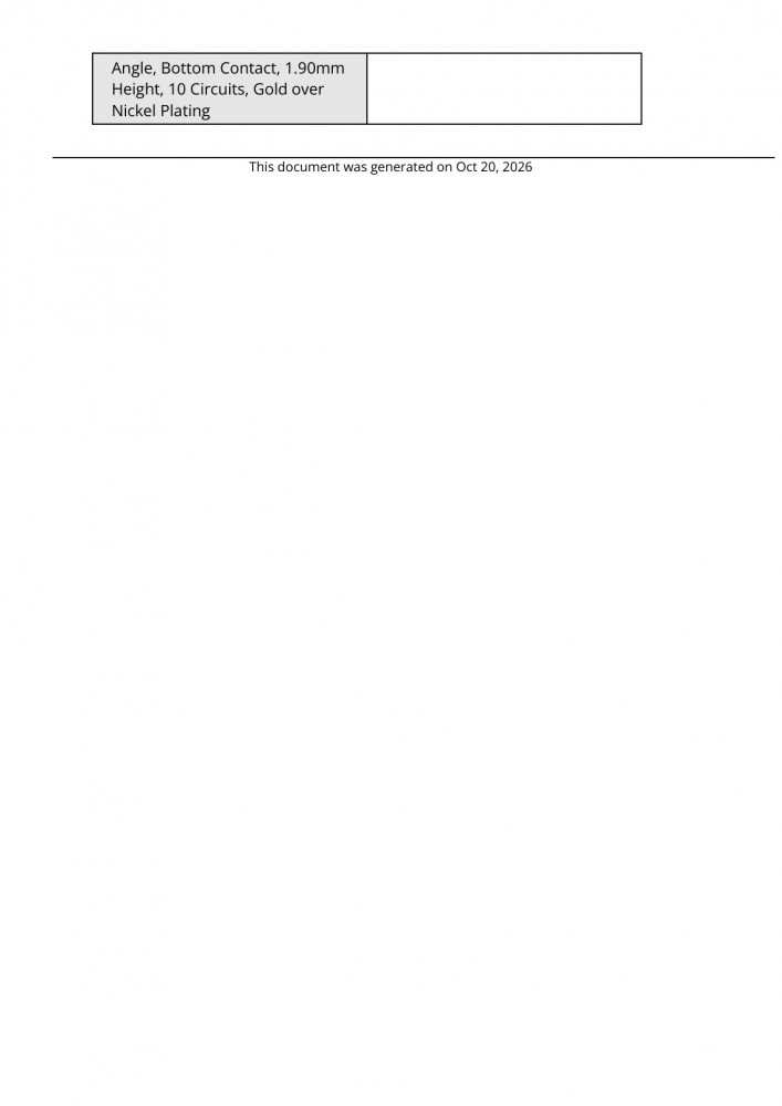 Molex 1.00 mm pitch FFC family specification, page 3