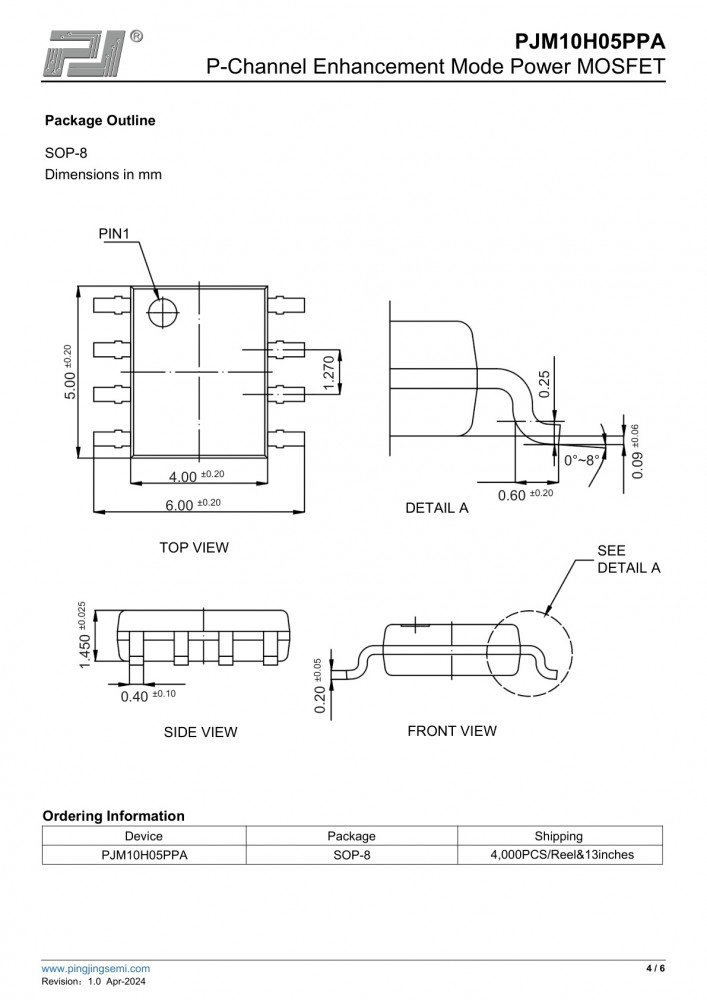 PJM10H05PPA datasheet page 4