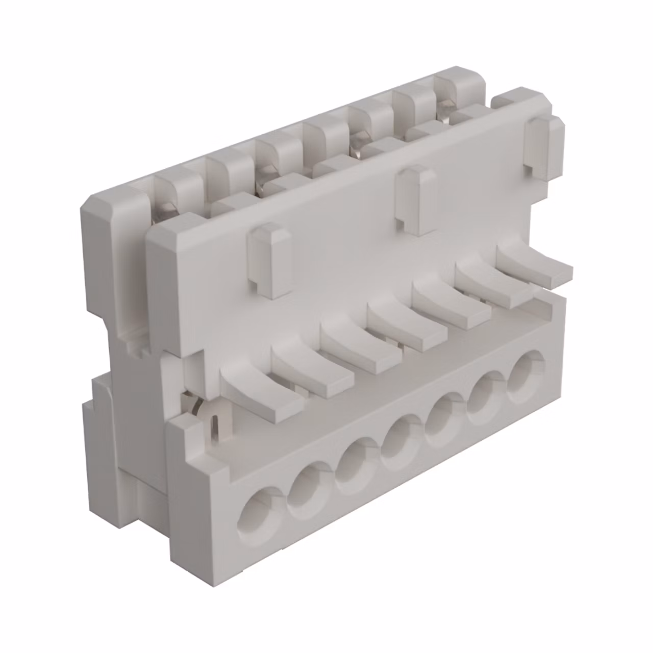 Appli-Mate RAST 2.5 Female Connector, 5.00mm Pitch, 4 Circuits, Position A, C, D, F, and G Removed, Open Endwalls for sale