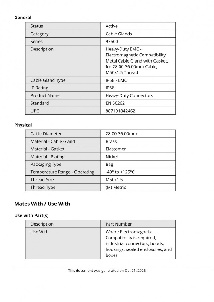 MOLEX 936000214 technical document, page 2