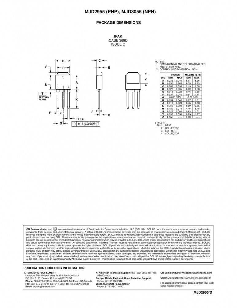 MJD3055T4G datasheet page 7