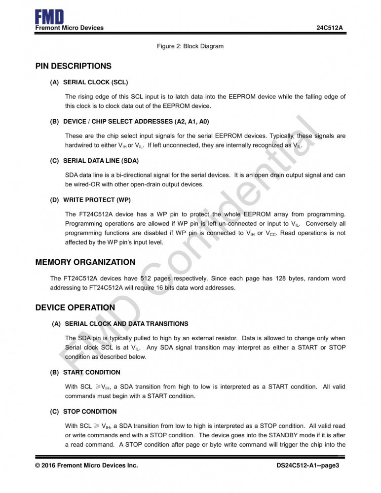 FT24C512A datasheet page 3