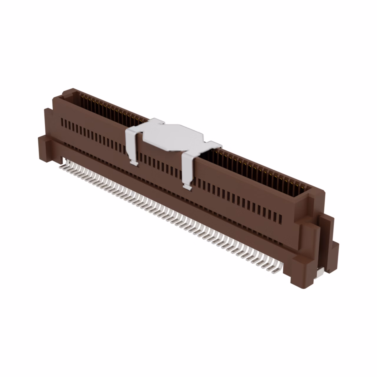 SlimStack Board-to-Board Connector, 0.635mm Pitch, 0.635 Series, Plug, 9.00 or 15.00mm Mated Height, 6.40mm Mated Width, 100 Circuits for sale